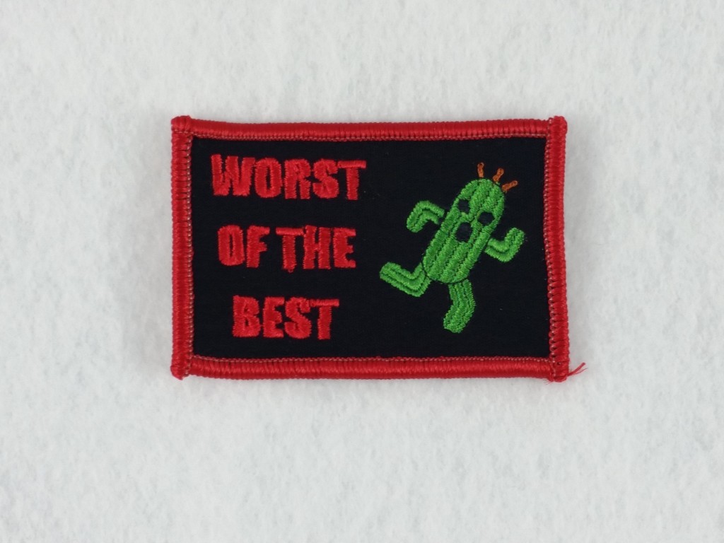 Best of the Worst Patch – Twill background – Briarwood Makery